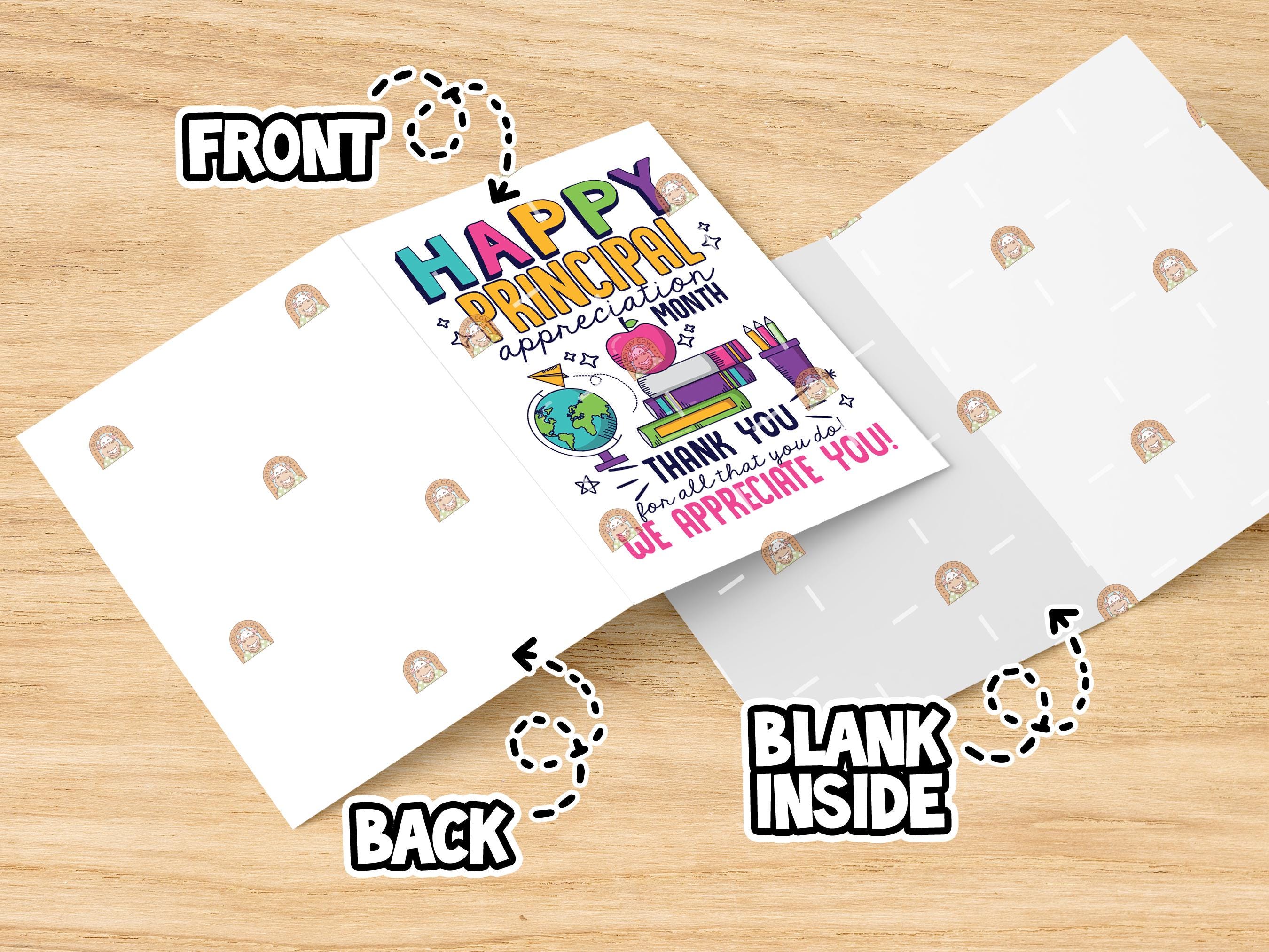 Principal Appreciation Month Card Printable, National Principals' Month ...