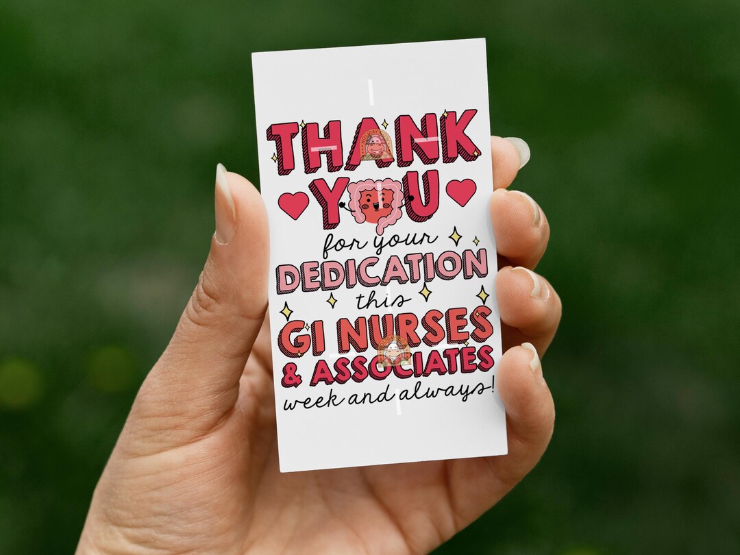 Printable GI Nurses and Associates Week Tag, Thank You Gi Nurses Week ...