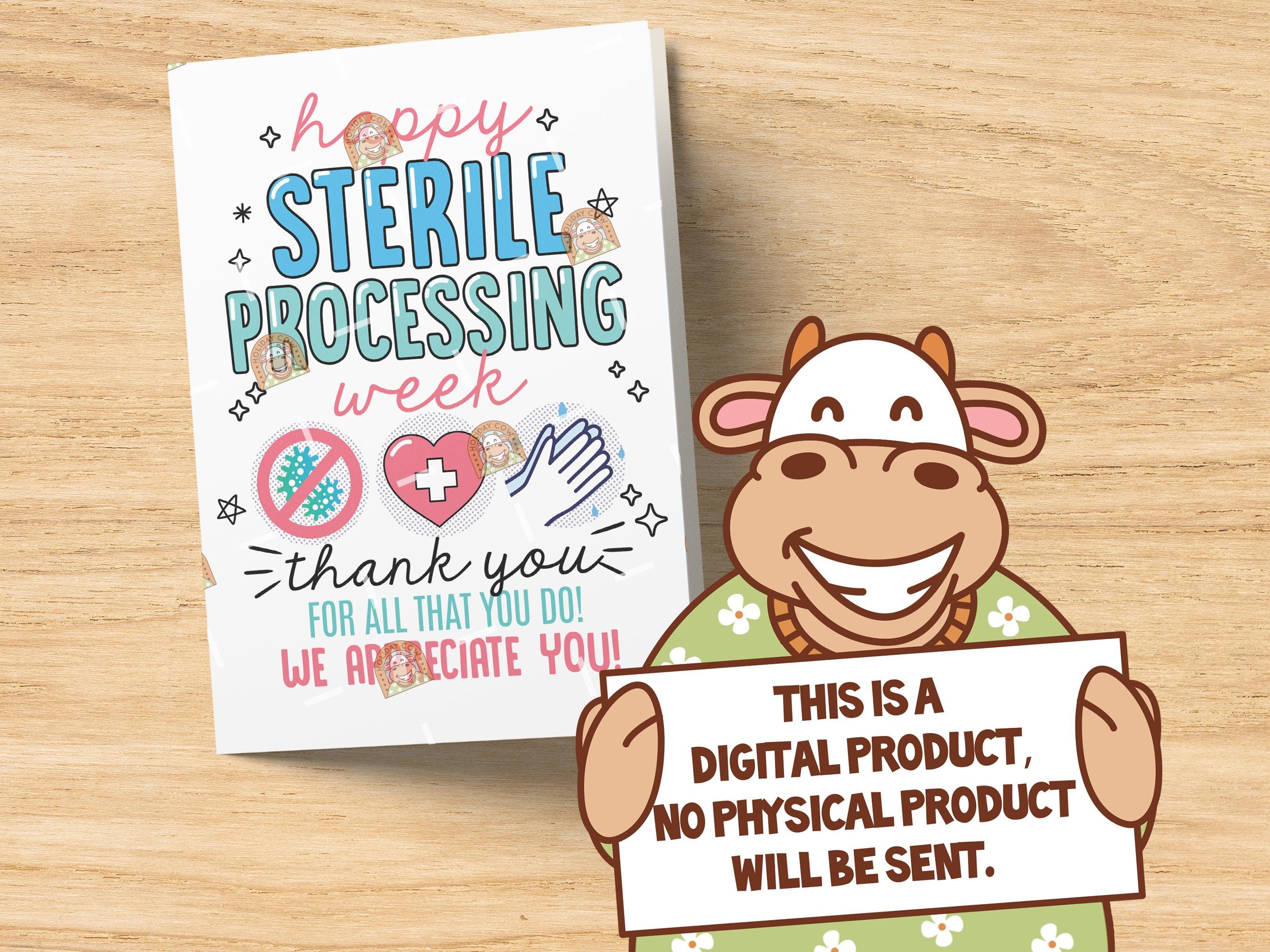 Sterile Processing Week Printable Sign, Sterile Processing Tech Gifts ...