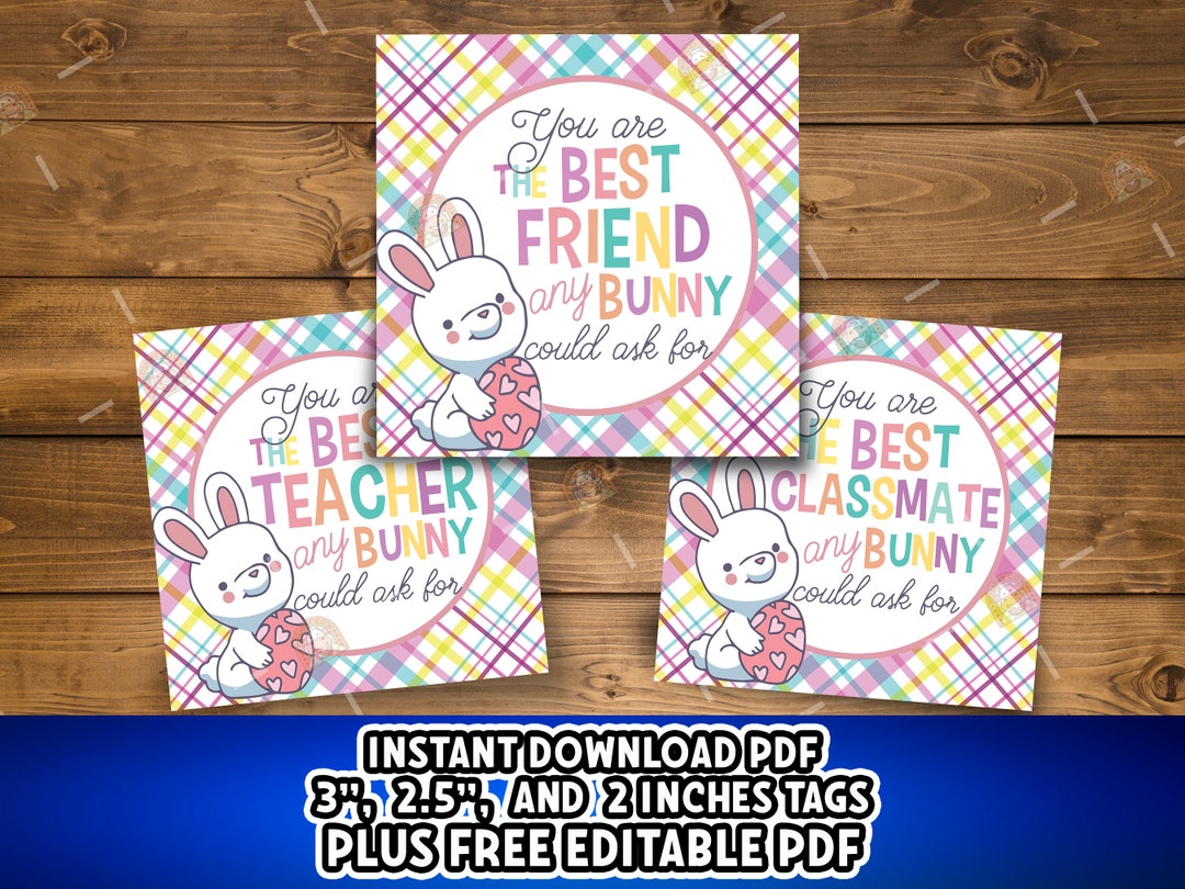 Teacher Easter Tag Printable, Teacher Appreciation Tags, Easter Tags ...