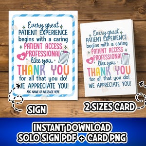 Patient Access Week Posters - Etsy