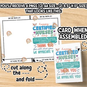 Printable Certified Nurses Day Card, Certified Nurse Gift, Certified ...