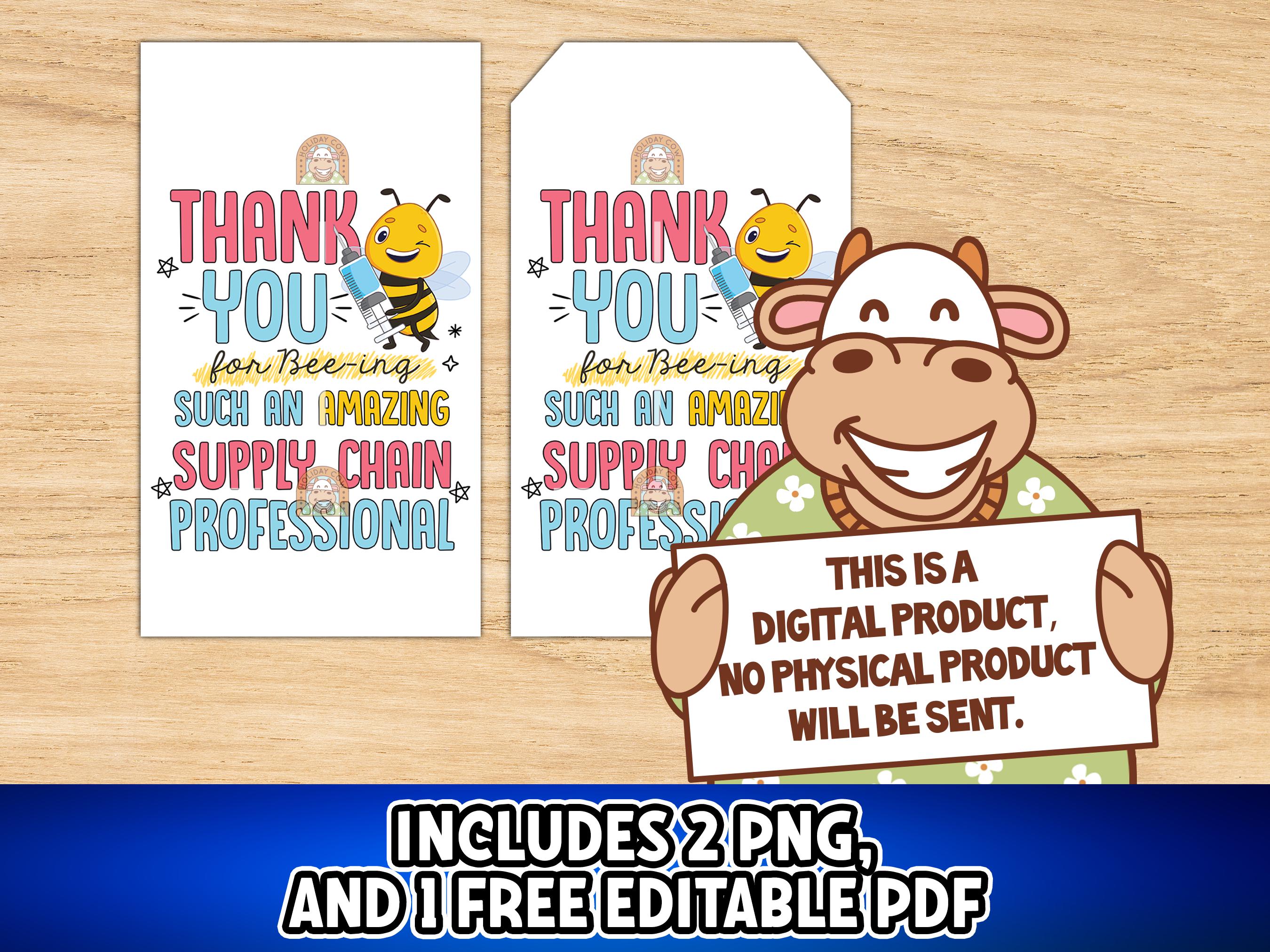 Supply Chain Week Printable Tag, Healthcare Supply Chain Gift Tag, SC ...