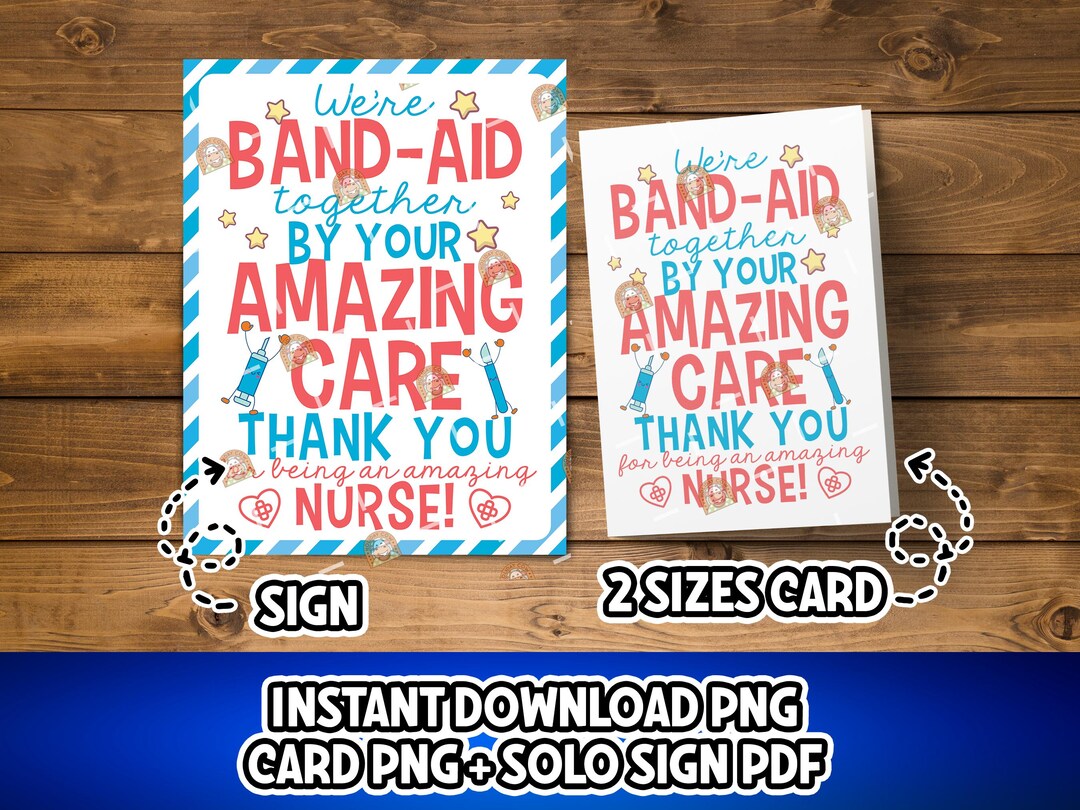 Nurse Gift, Printable Nurse Appreciation, School Nurse Day Gift for ...