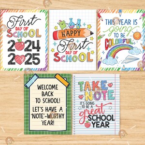 Back to School Sign First Day of School Classroom Decorations, First ...