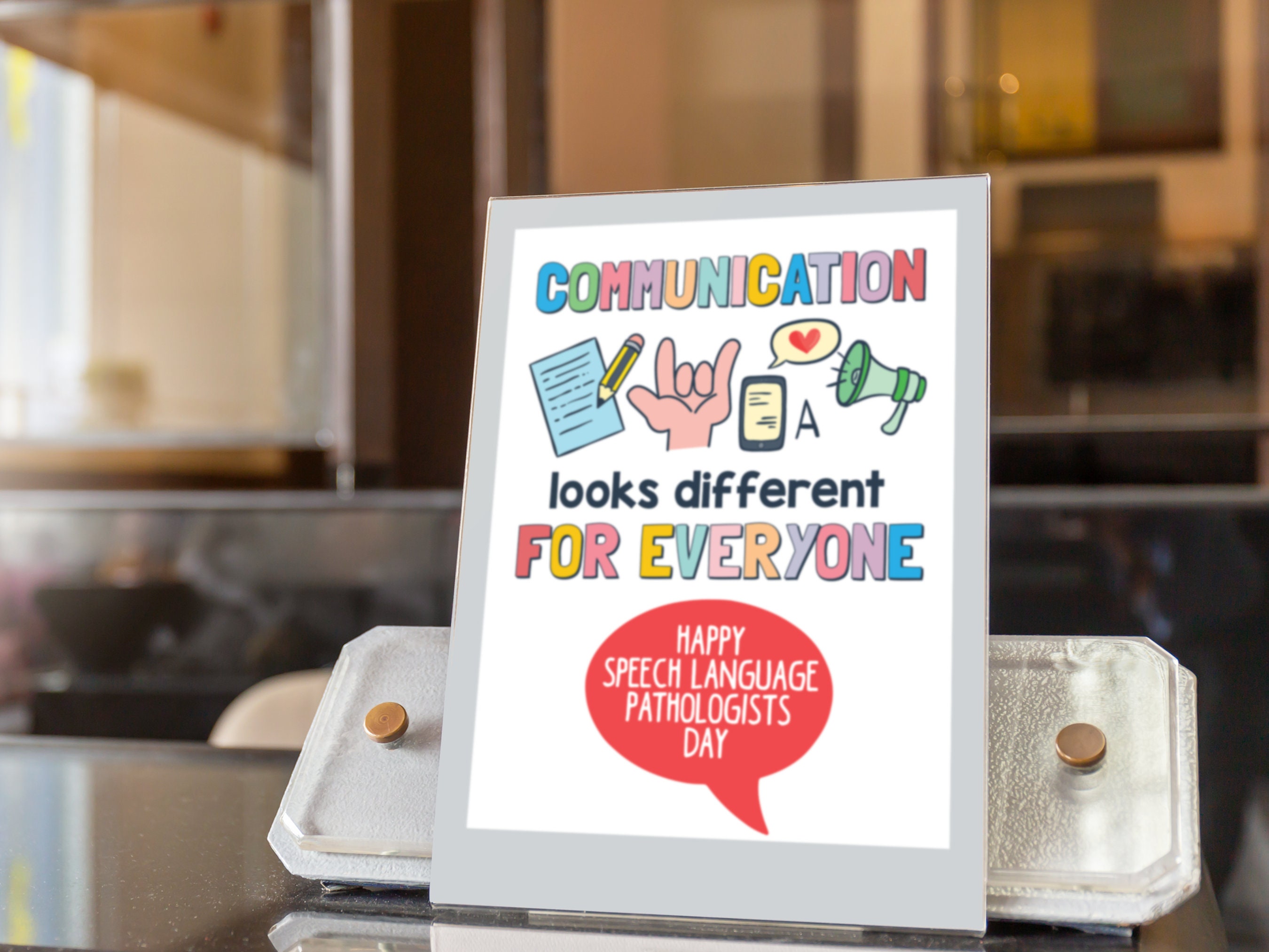 Speech Pathologist Card Printable, Speech Language Pathologist Gift ...