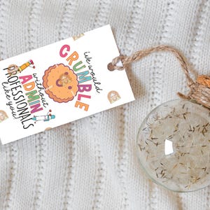 Administrative Professionals Cookie Tag Printable, Admin Cookie Tag ...