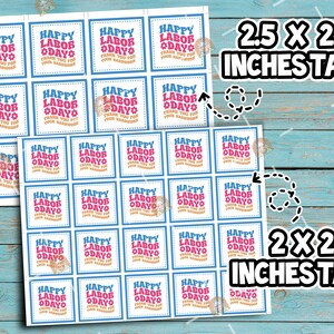 Labor Day Tag, Happy Labor Day Printable Tags, Labor Day Gift Tags ...