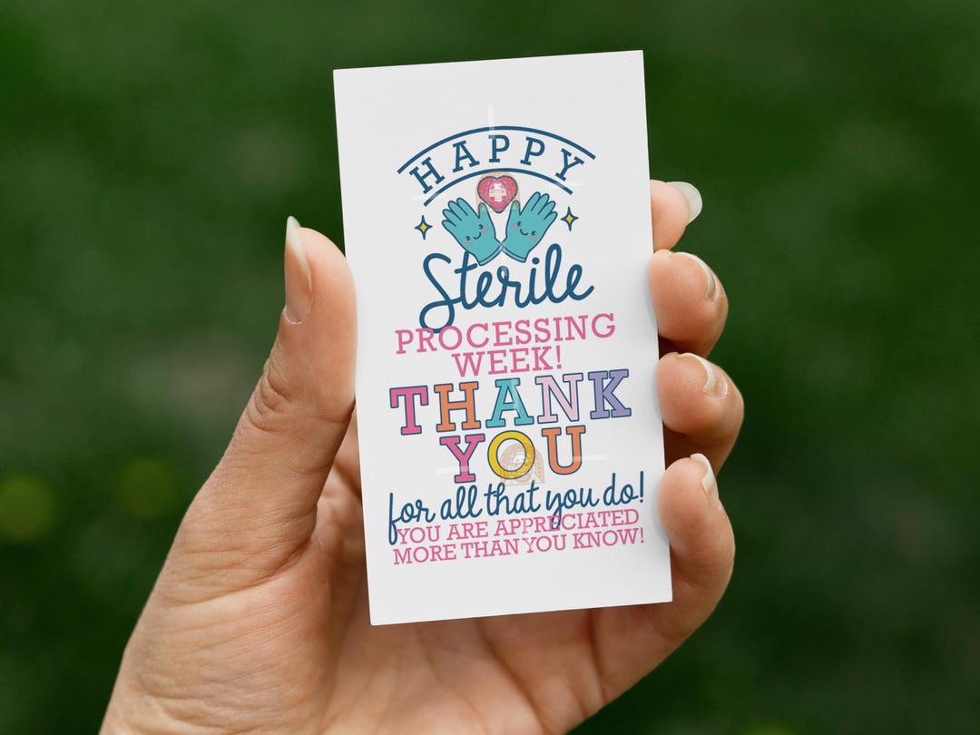 Sterile Processing Week Printable Tags , Sterile Processing Tech Gift ...