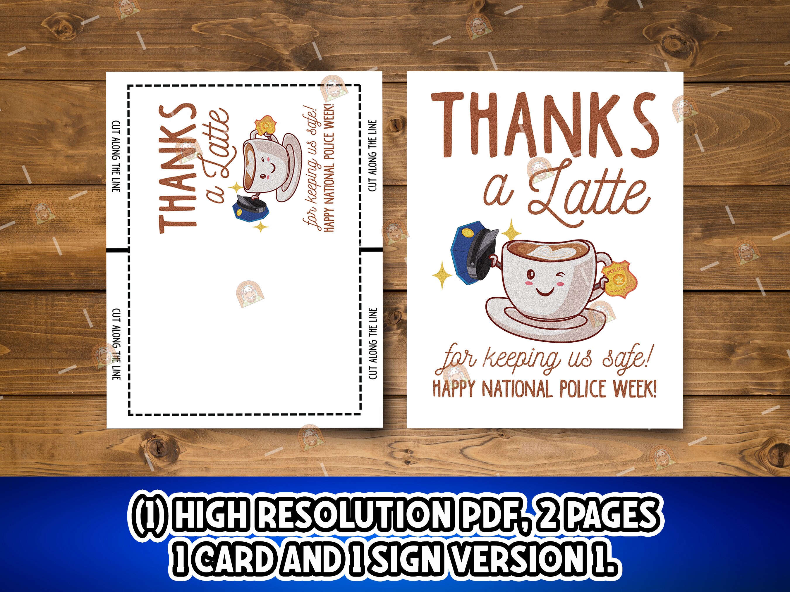 Police Week Card, National Police Officers Week Card Printable, Police ...