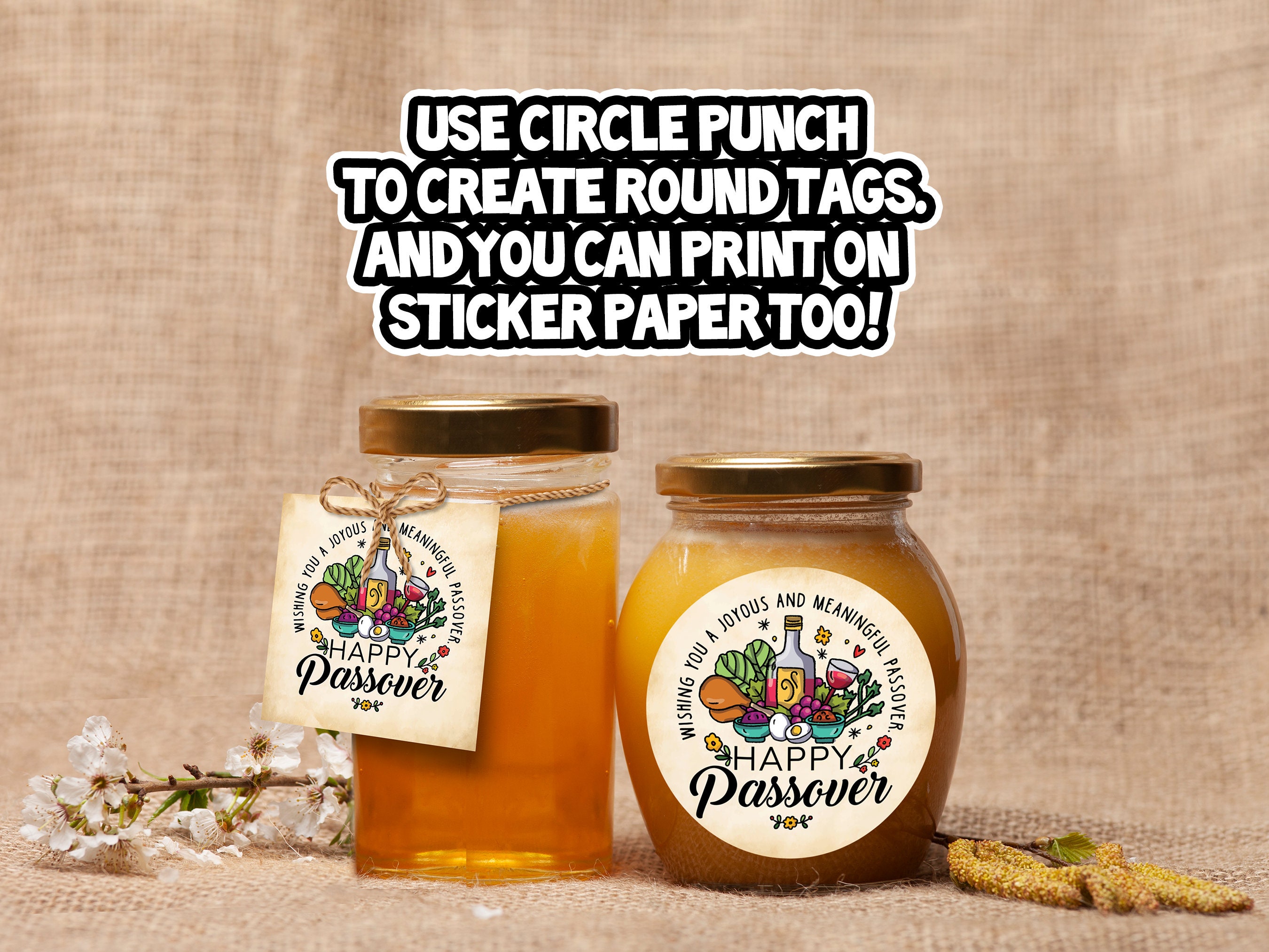 Passover Tags, Passover Cards, Printable Passover Decor, Happy Passover ...