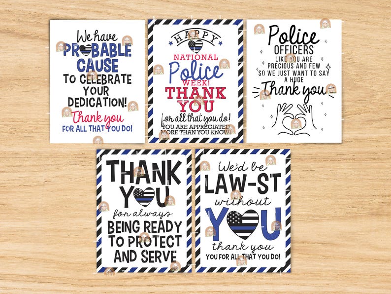 Police Week Signs Printable, National Police Officers Week Posters ...