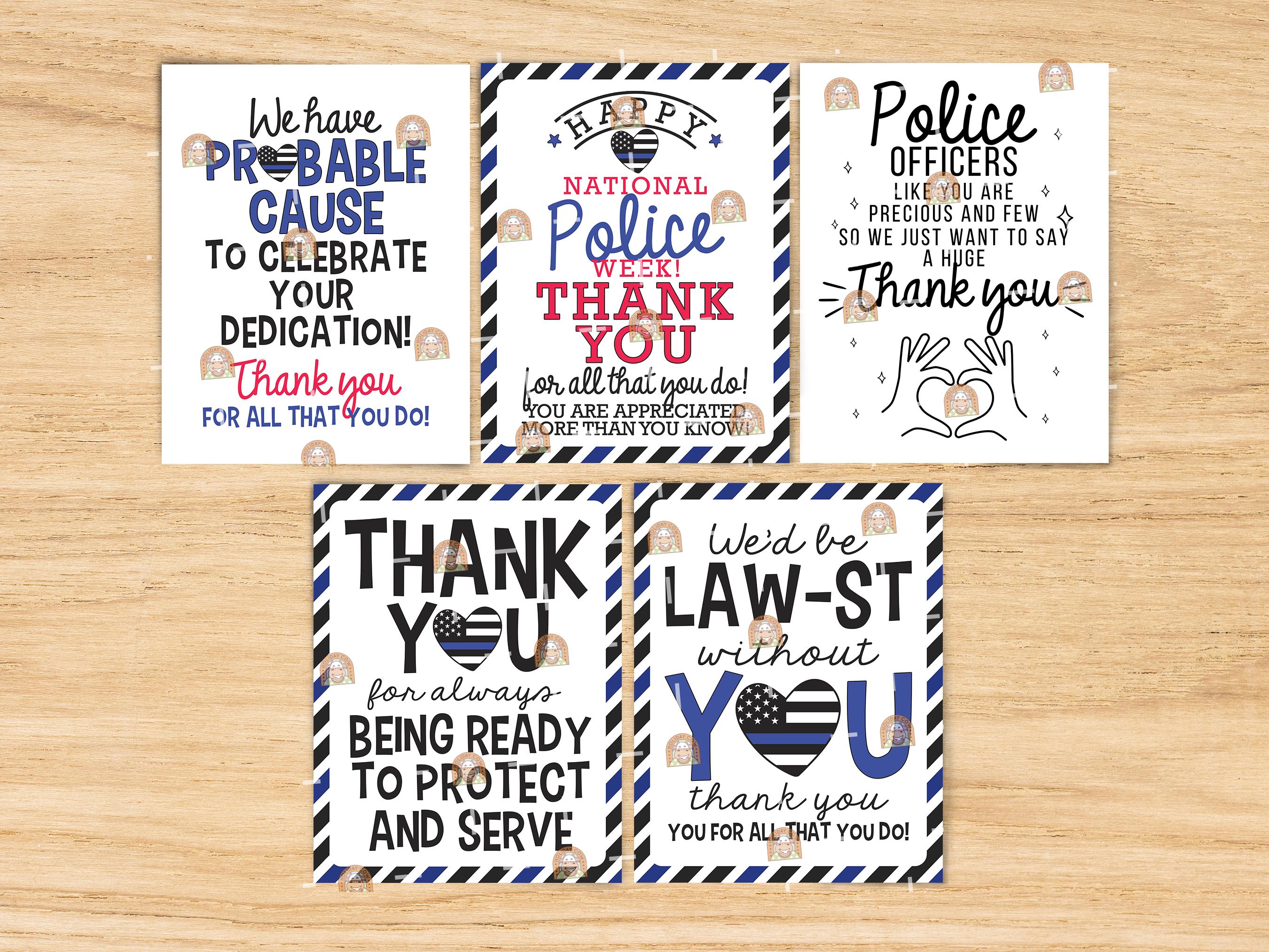 Police Week Signs Printable, National Police Officers Week Posters ...