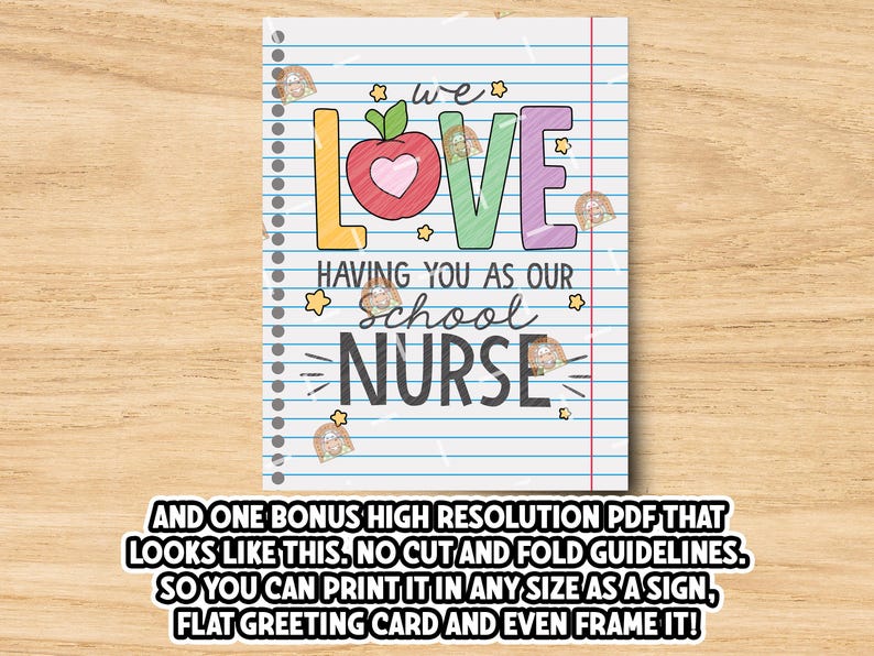 Printable School Nurse Gift, School Nurse Day Sign, School Nurse Day ...