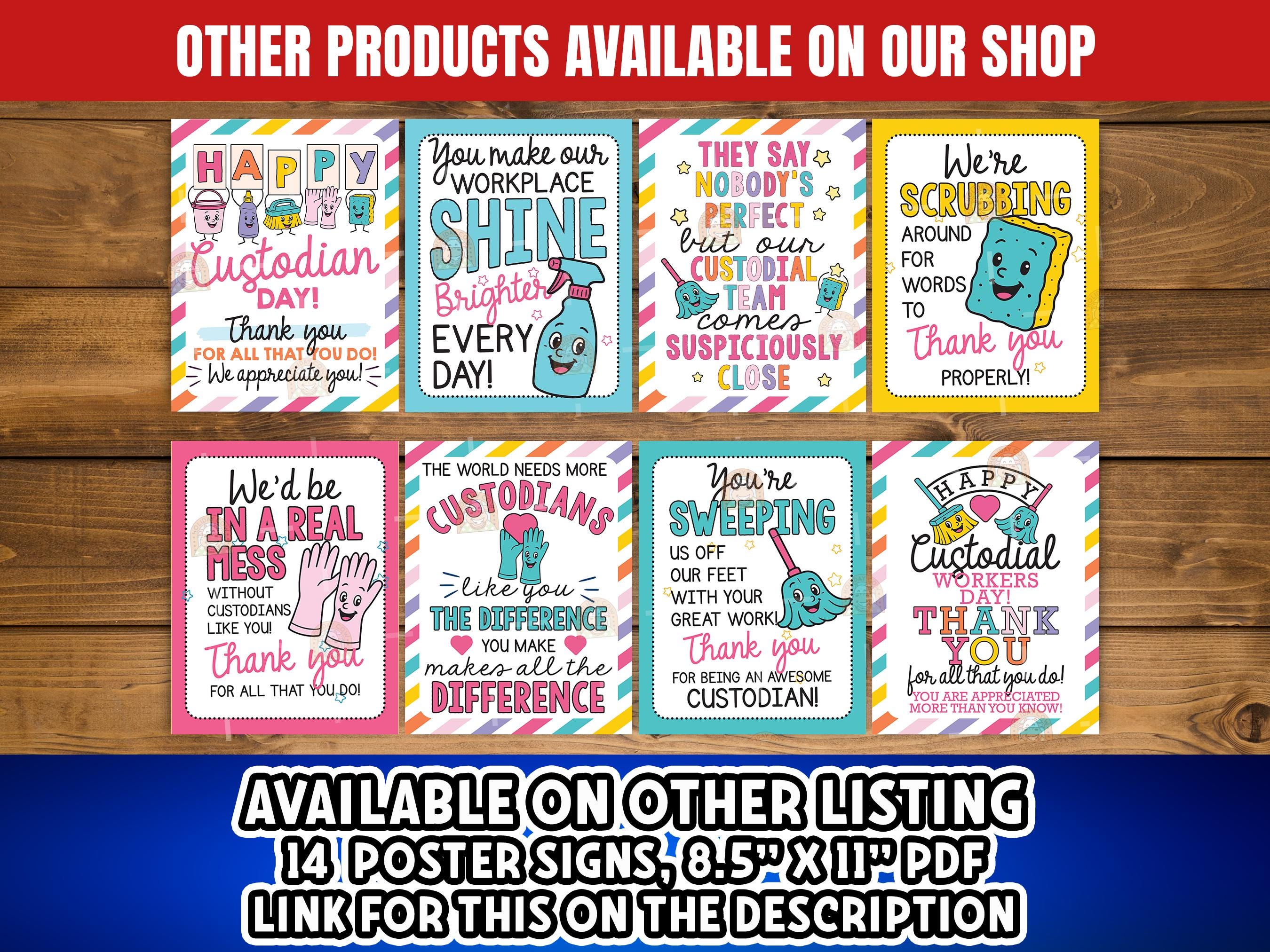Custodian Gift Printable Custodian Day, Custodian Appreciation ...