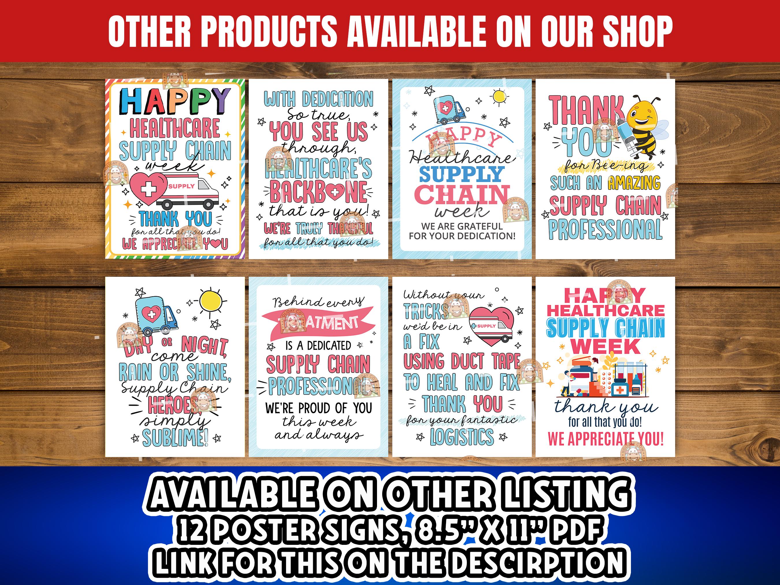 Healthcare Logistics Printable Tag, Supply Chain Week Tag, SC Week Gift ...