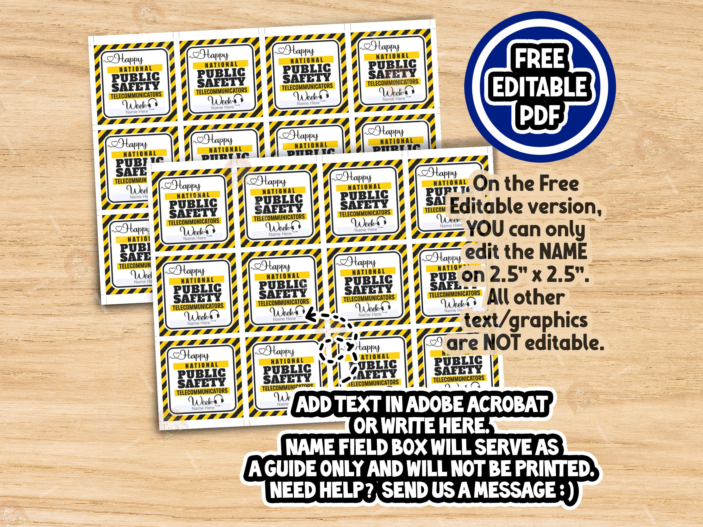 Dispatcher Thank You Tag, Public Safety Telecommunicators Week Tags ...