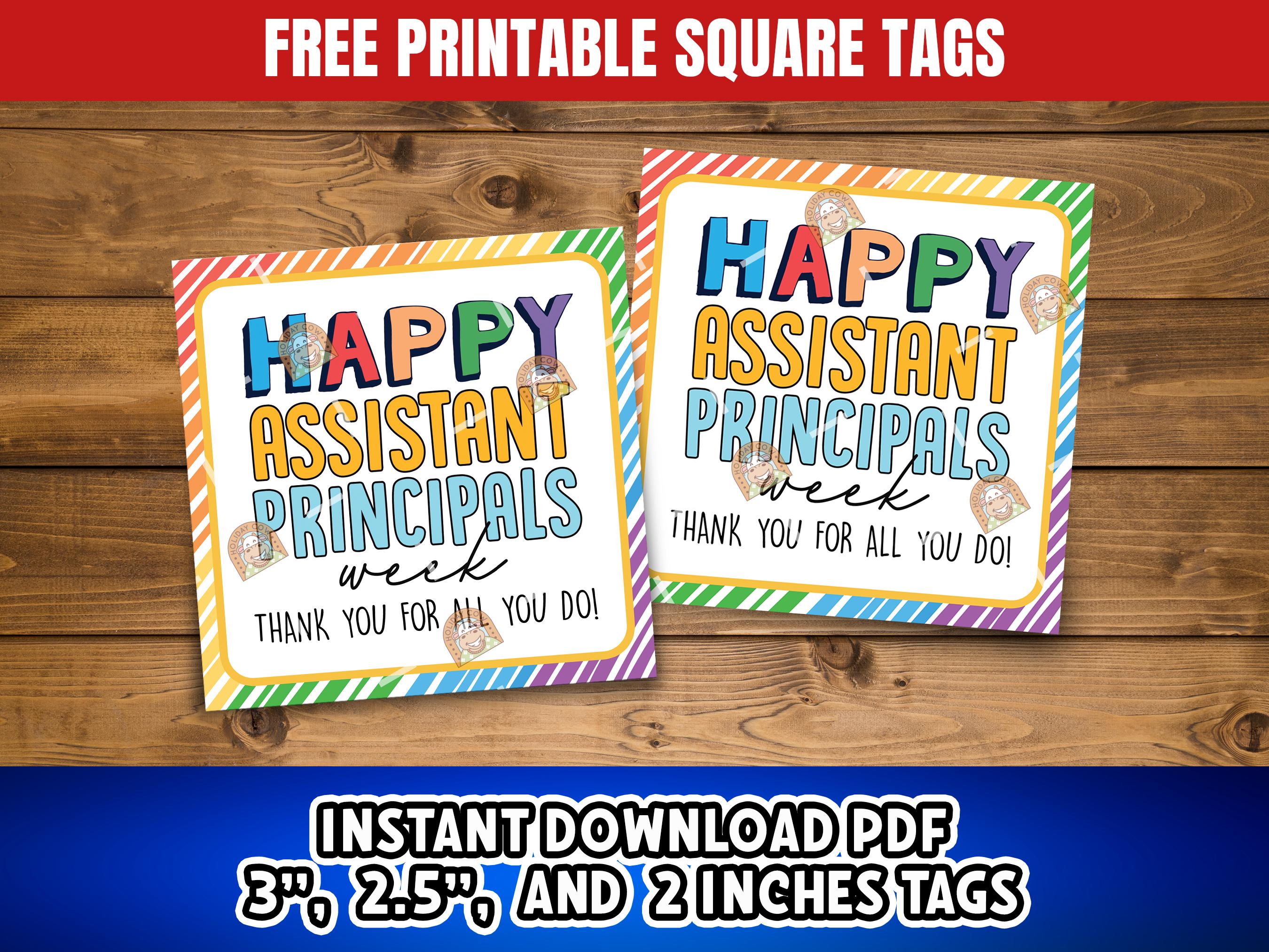 Assistant Principals Week Signs Printable, National Assistant ...