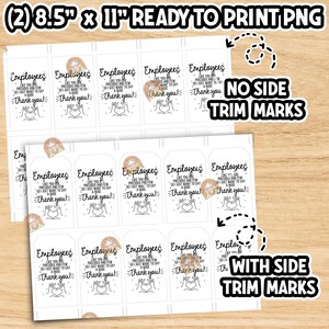 Employee Gift Tag Printable, Employee Appreciation Day Tag, Employee ...