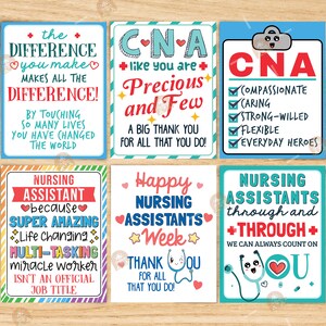 CNA Week Signs Printable Bundle, Certified Nursing Assistant Gifts, CNA Appreciation Poster, CNA ...