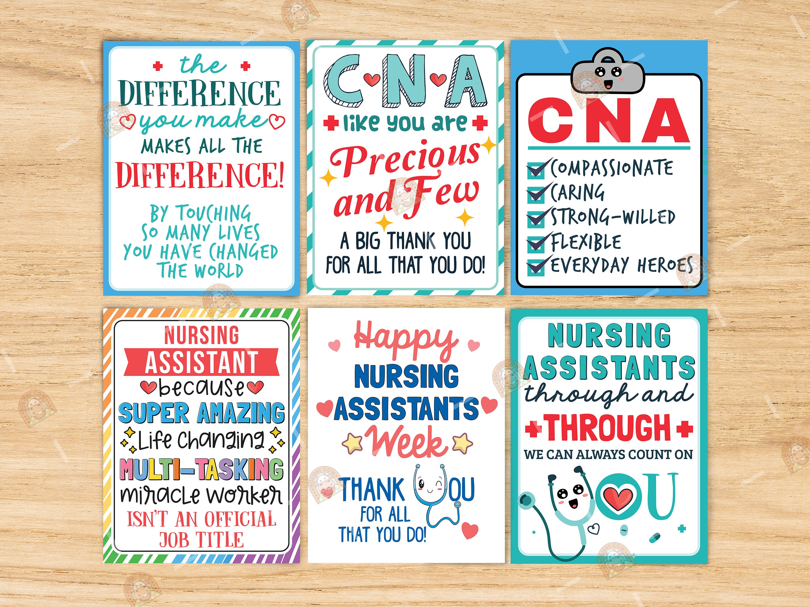 CNA Week Signs Printable Bundle, Certified Nursing Assistant Gifts, CNA ...