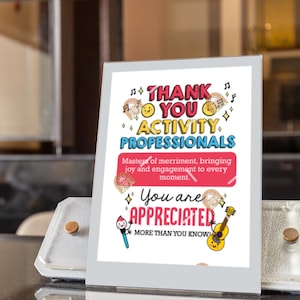 Activity Professionals Gifts, Printable Activity Professionals Week ...