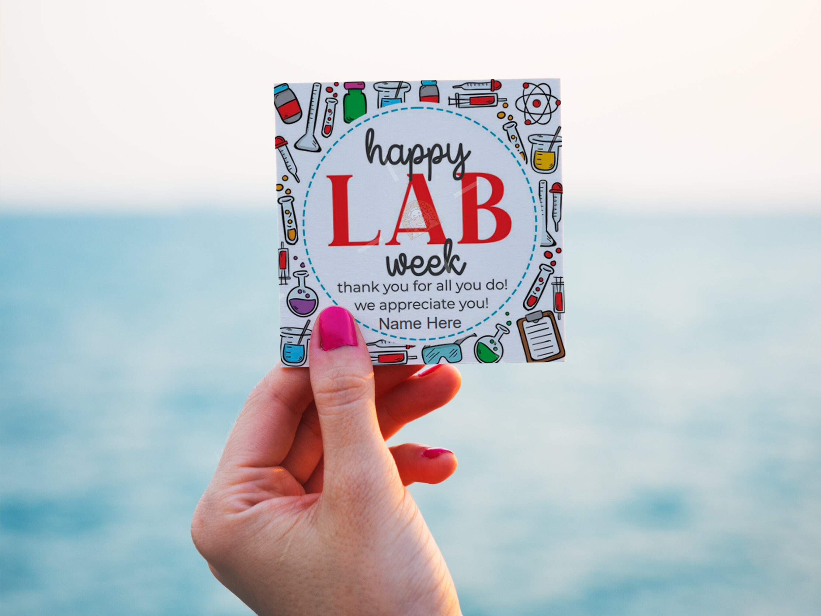 Printable Lab Week Tags, Lab Week Gift Tag, Lab Week Thank You Tags ...