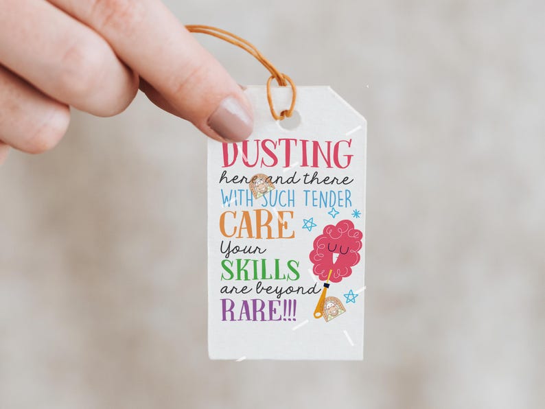 School Custodian Gift Tag Printable, National Custodian Day Tags ...