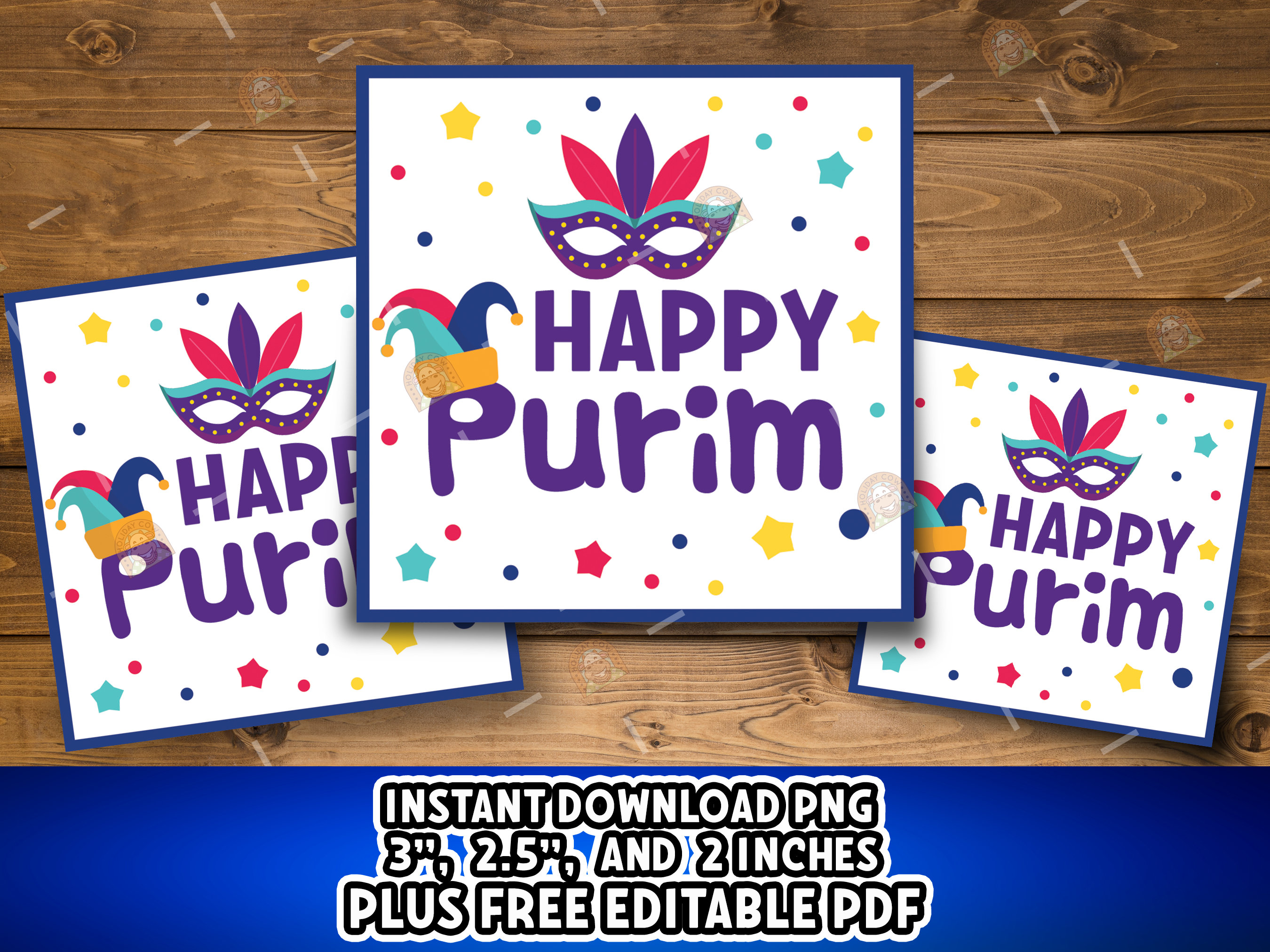 Printable Purim Tags, Mishloach Manot Sticker, Purim Gift Tags, Purim ...