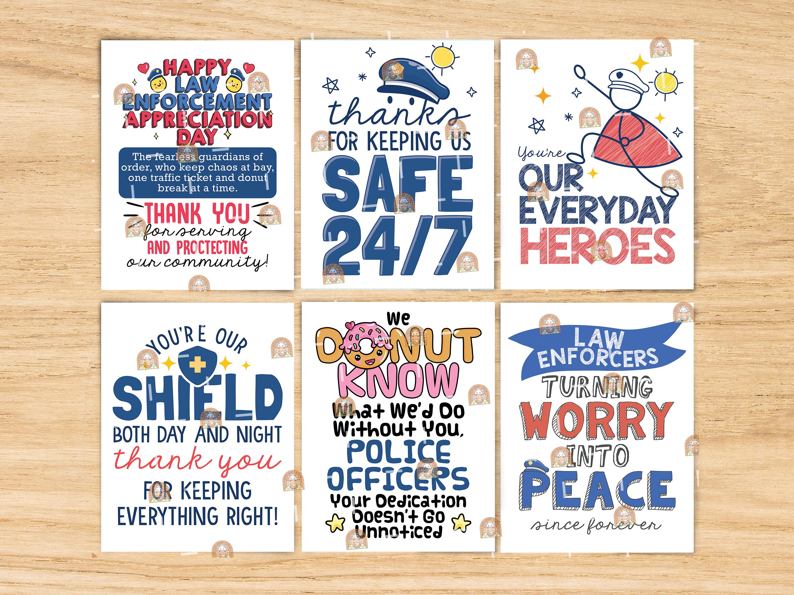 Law Enforcement Appreciation Day Signs Printable, LEAD Signs, Law ...