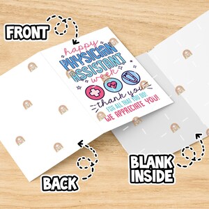 Physician Assistant Week Gift Printable, Physician Associate Card ...