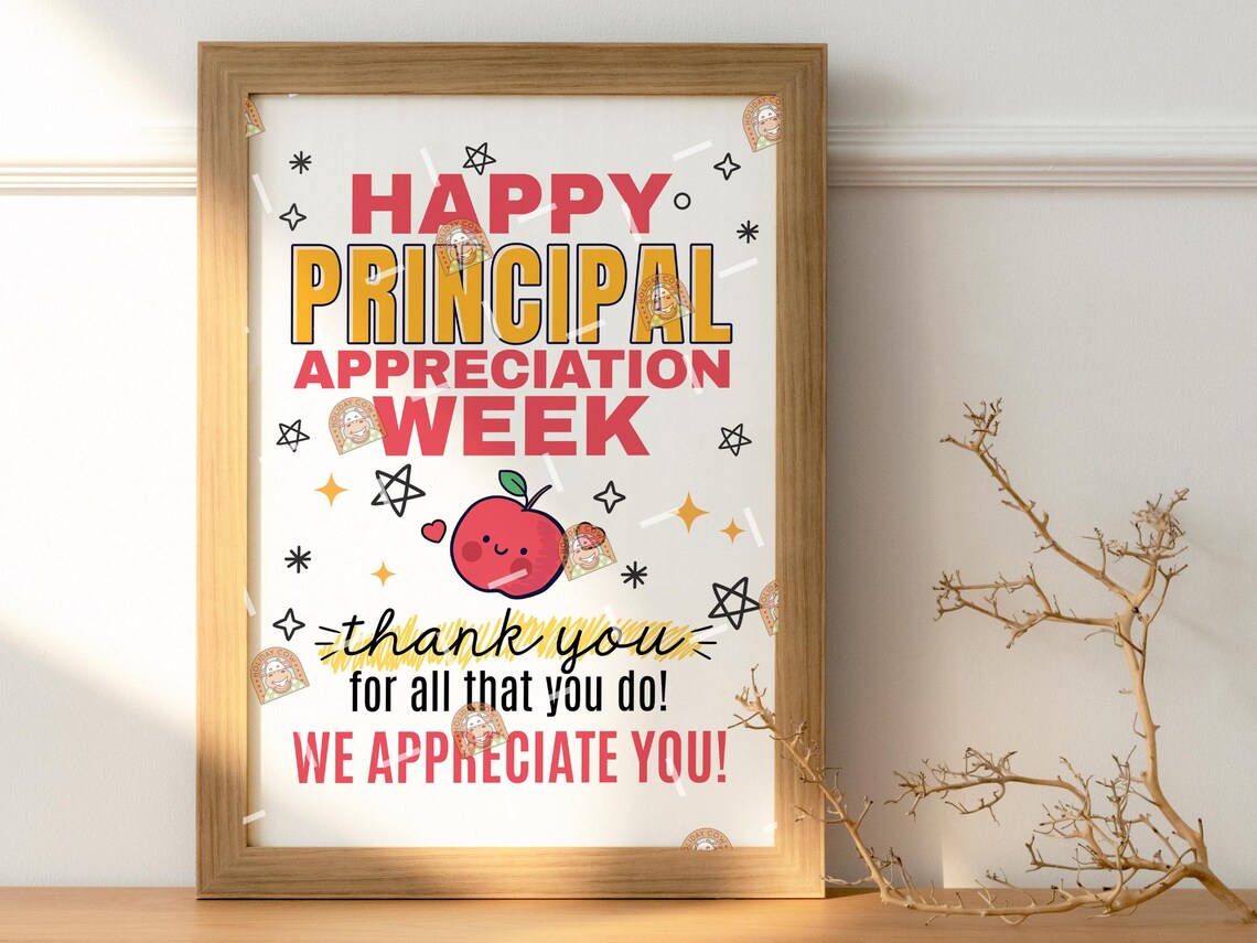 Principal Appreciation Week Card Printable, National Principals Week ...