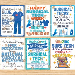 Surgical Tech Week Signs Printable Bundle, Surgical Tech Appreciation ...