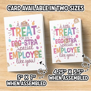 Easter Employee Gift, Printable Thank You Employee Easter Card, Staff ...