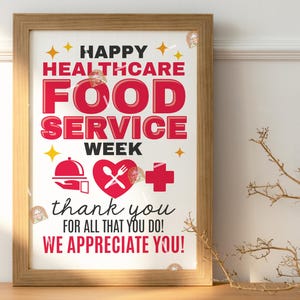 Healthcare Food Service Week Card Printable, Healthcare Food Service ...