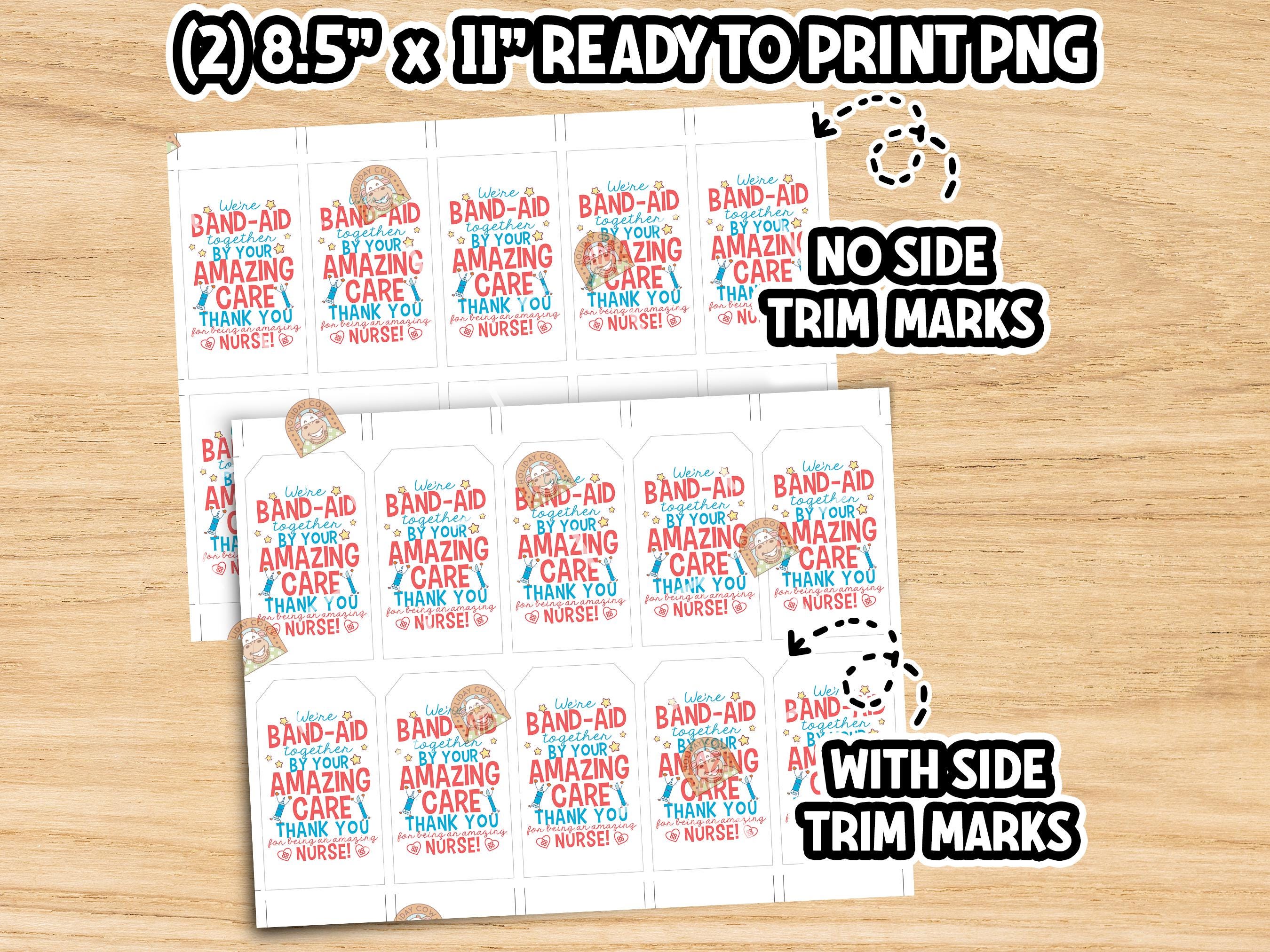 Printable Nurse Gift Tag, Nurse Appreciation, School Nurse Day Tag for ...