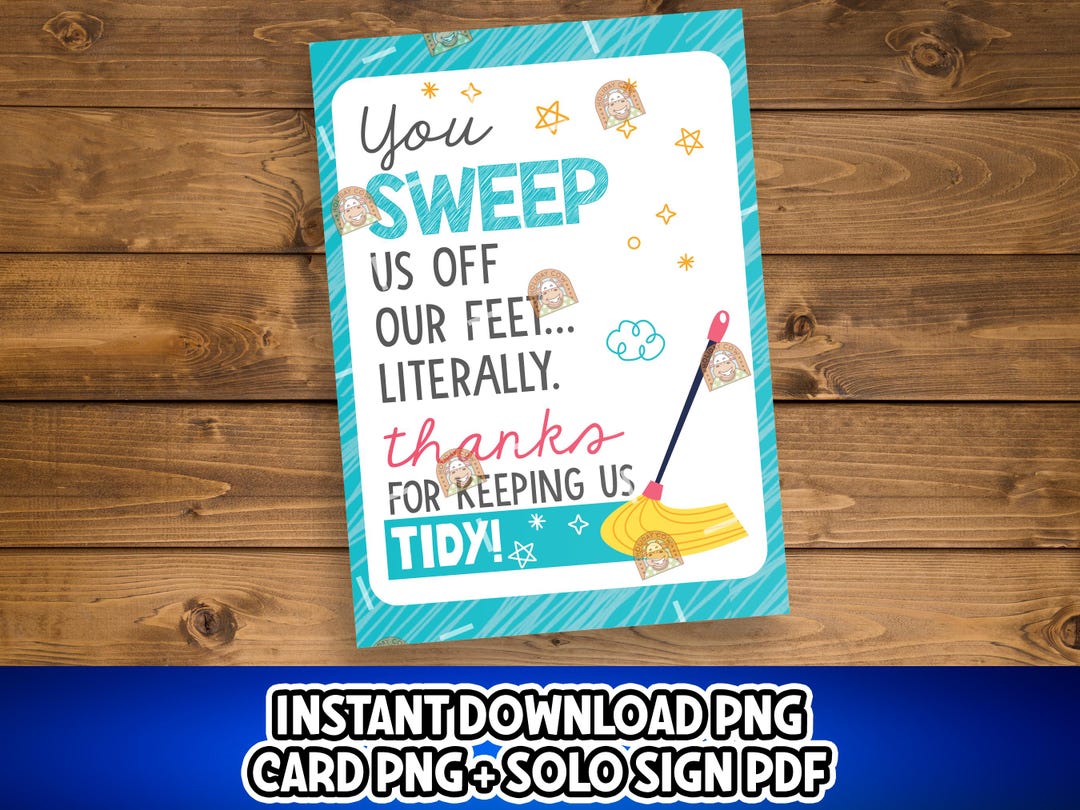 Custodian Appreciation Printable, Custodian Day Sign, Thank You ...