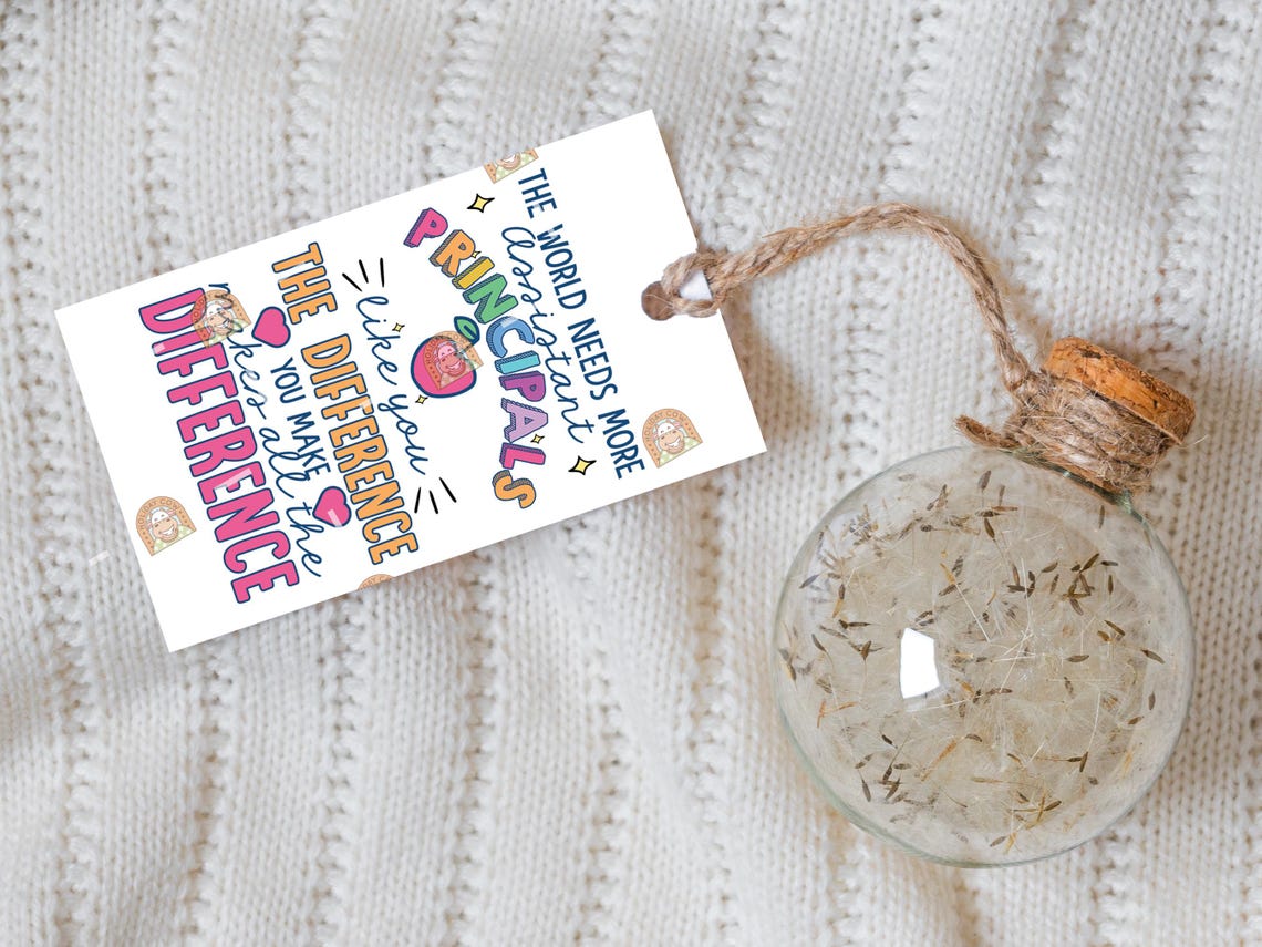 Assistant Principals Week Gift Tag, Assistant Principal Week Tag ...