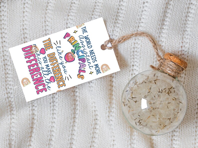 Assistant Principals Week Gift Tag, Assistant Principal Week Tag ...