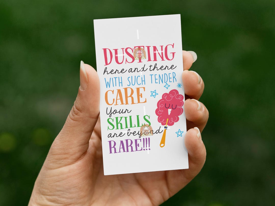 School Custodian Gift Tag Printable, National Custodian Day Tags ...