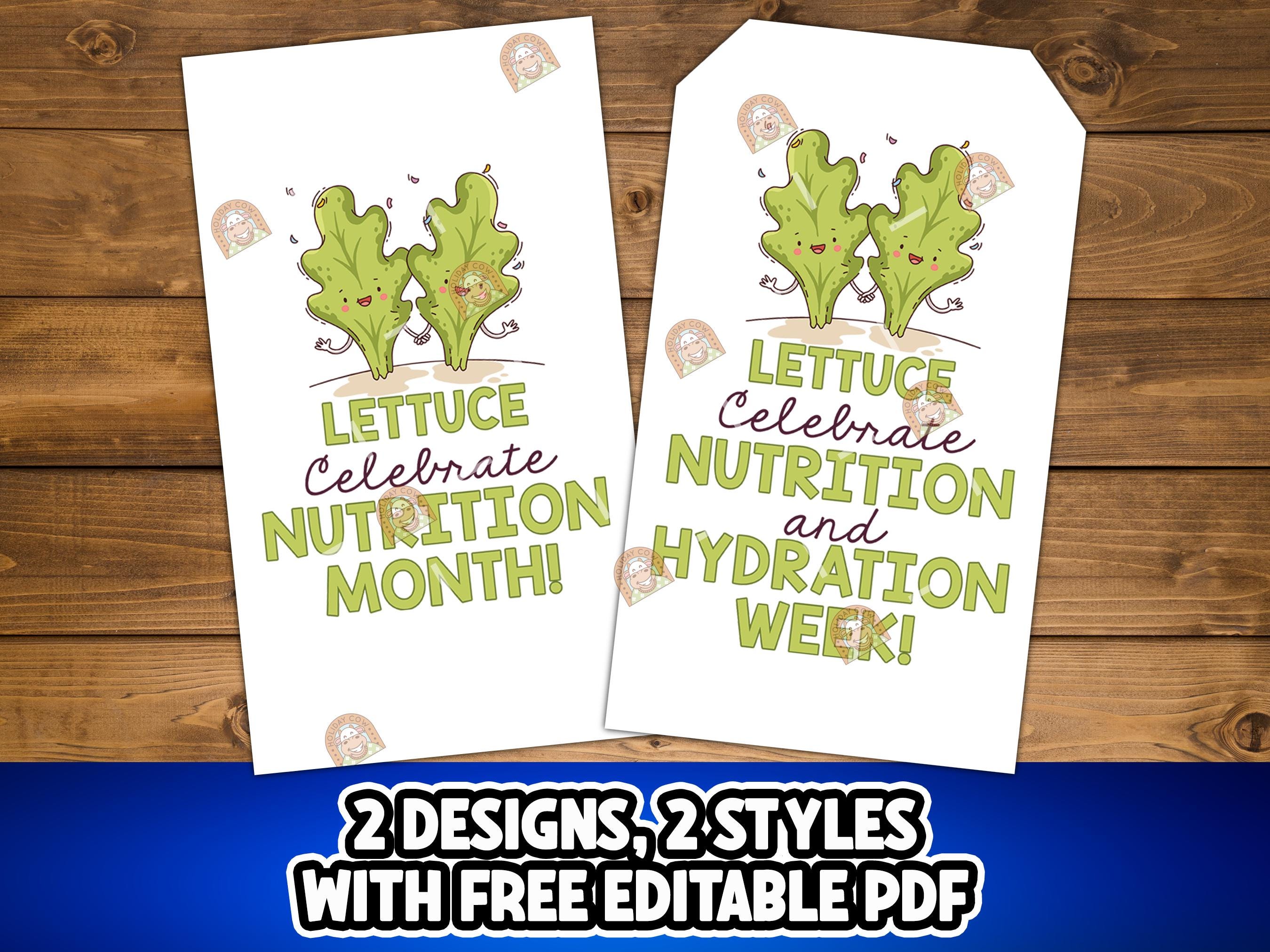 Nutrition Month Gift Tag Printable, School Nutrition Month Tag ...