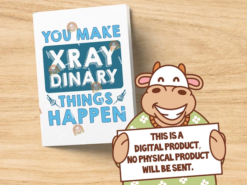 Xray Tech Week Gift Printable, Xray Tech Gift, Thank You Xray ...