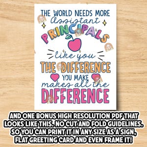 Printable Assistant Principals Week Gift, Assistant Principal ...