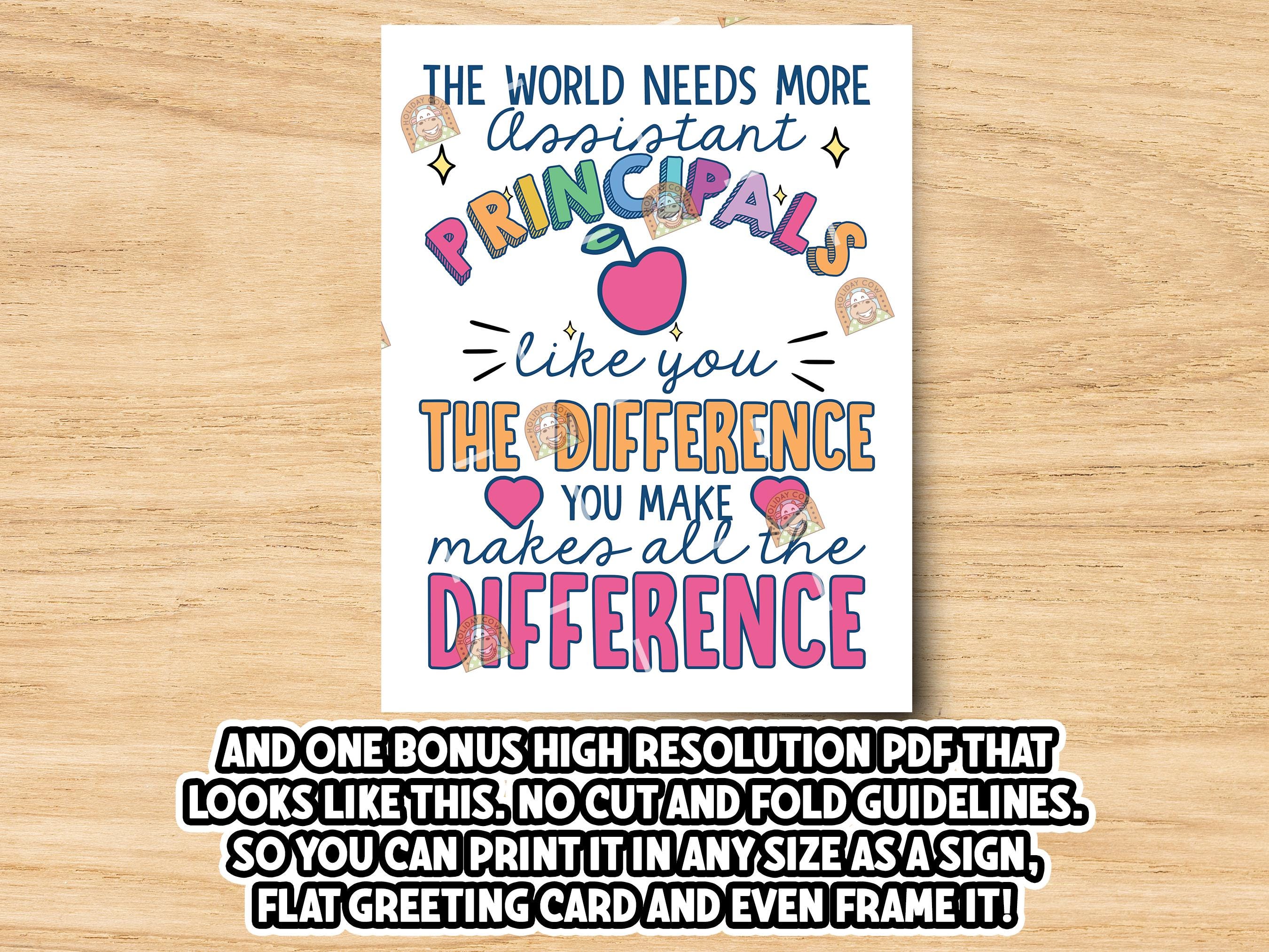Printable Assistant Principals Week Gift, Assistant Principal ...