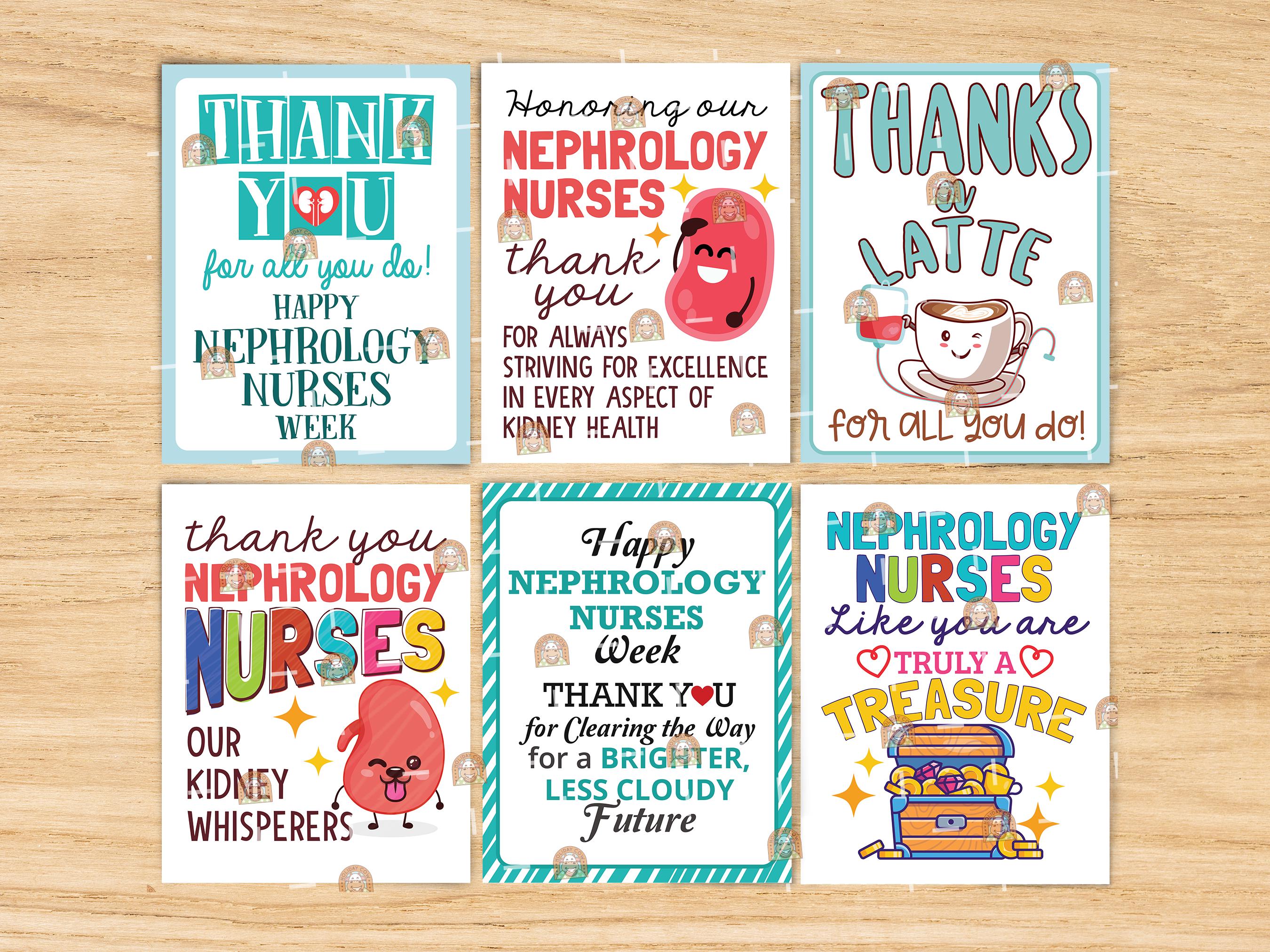 Nephrology Nurses Week Signs Printable Bundle, Nephrology Nurse ...