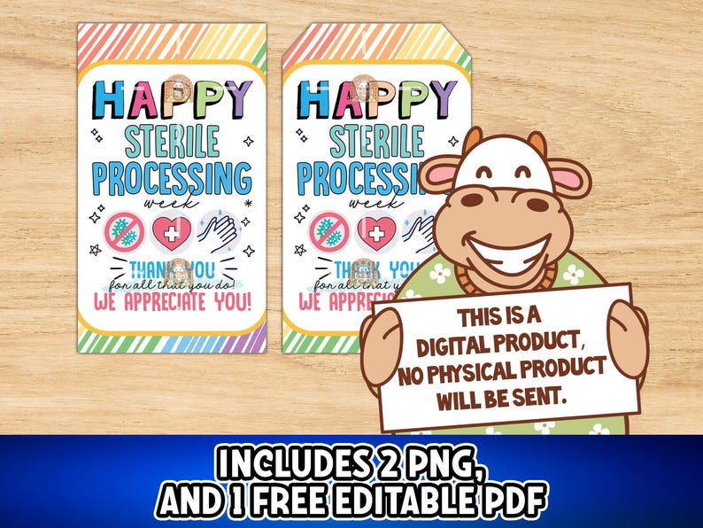 Sterile Processing Week Printable Tags , Sterile Processing Tech Gift ...