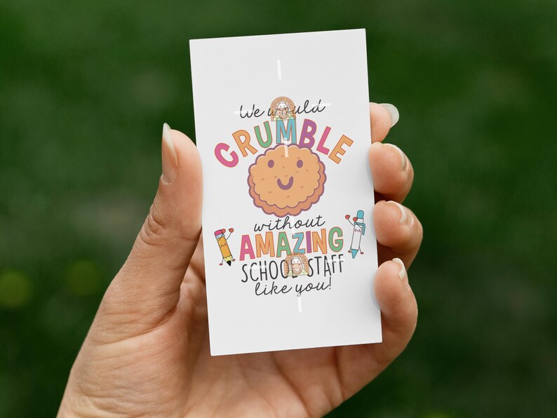 School Staff Gift Tag Printable, Classified School Employee Week Tag ...