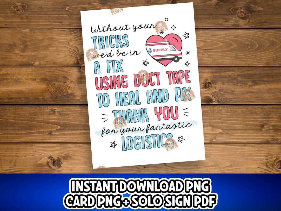 Healthcare Logistics Printable Card, Supply Chain Week Sign, SC Week ...