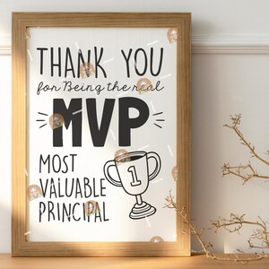 School Principal Gift, Printable Principal Appreciation Sign, National ...