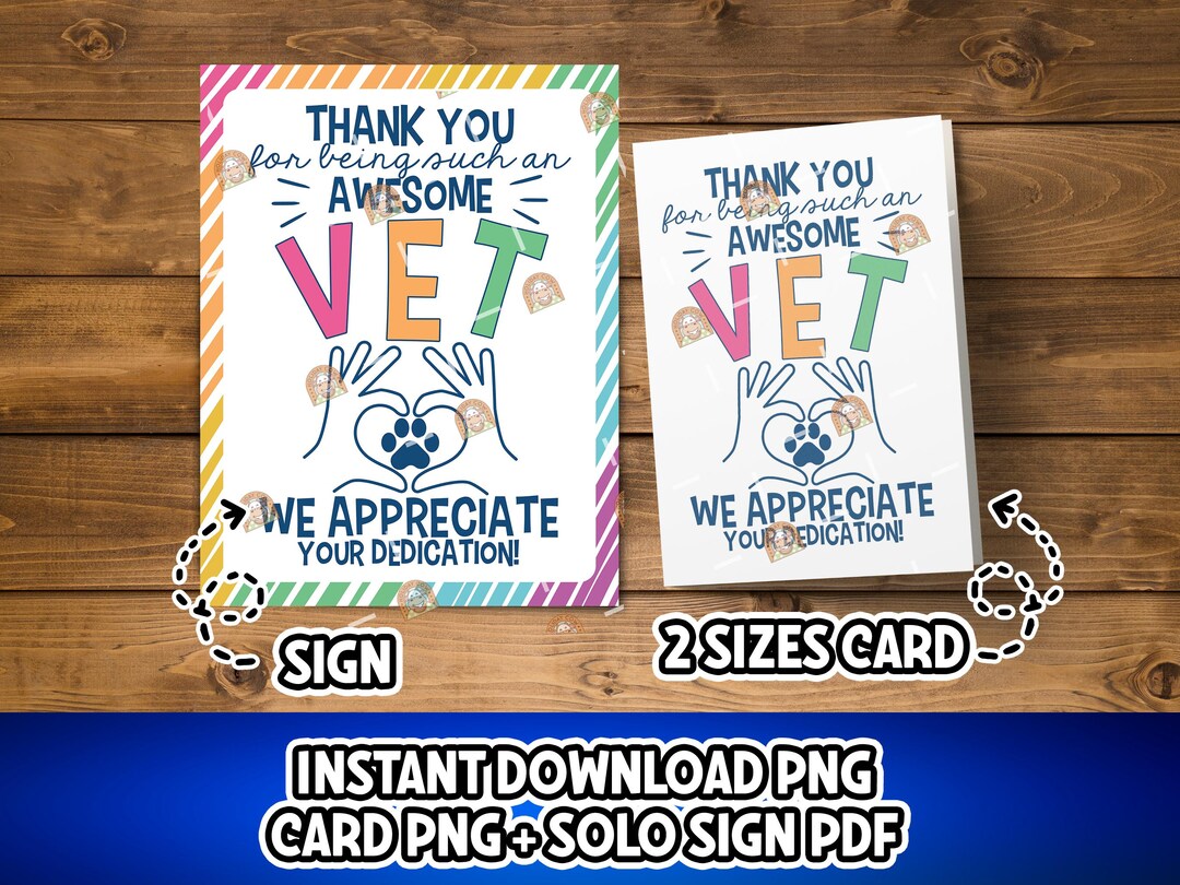 Vet Gift Idea, Printable Veterinary Day Gift for Veterinarian, World ...